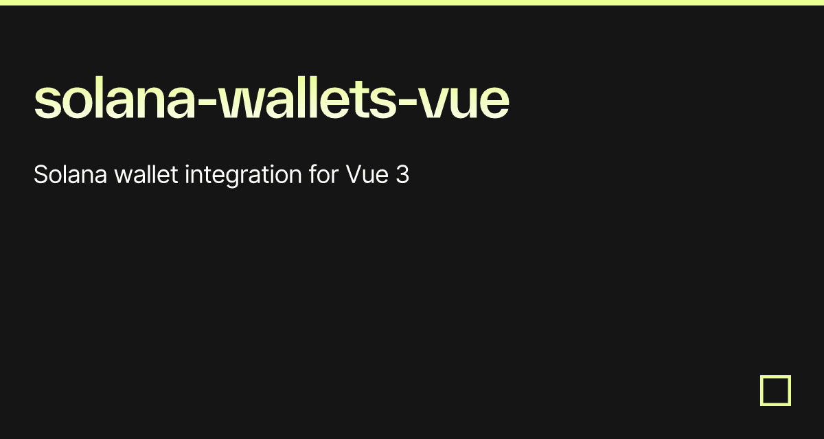 solana-wallets-vue - Codesandbox