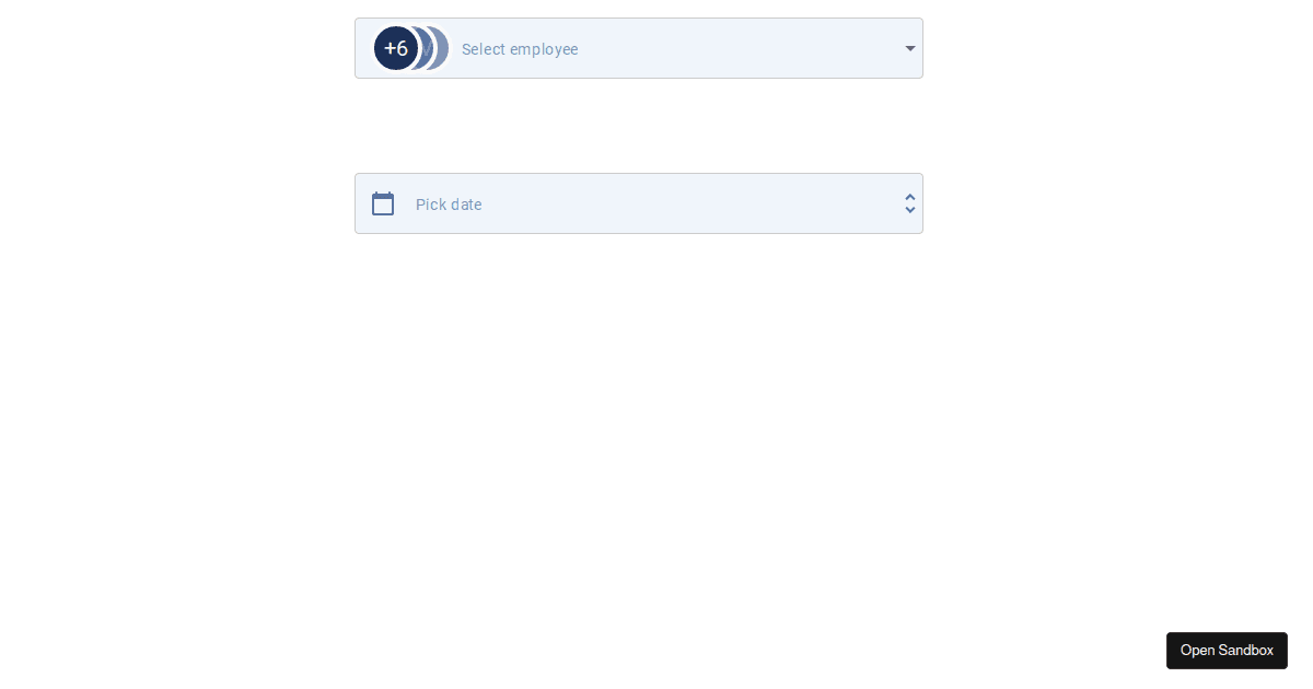 Dropdown with filter v1 - Codesandbox