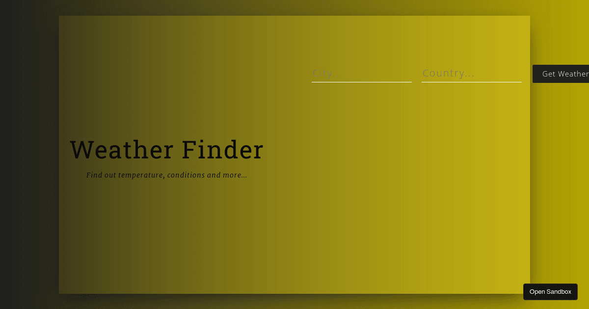 weather-app - Codesandbox