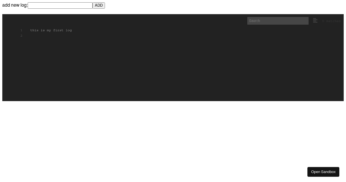 react-lazylog-search-problem - Codesandbox