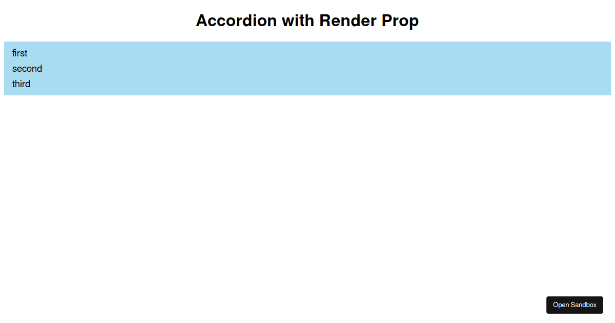 accordian-render-props - Codesandbox