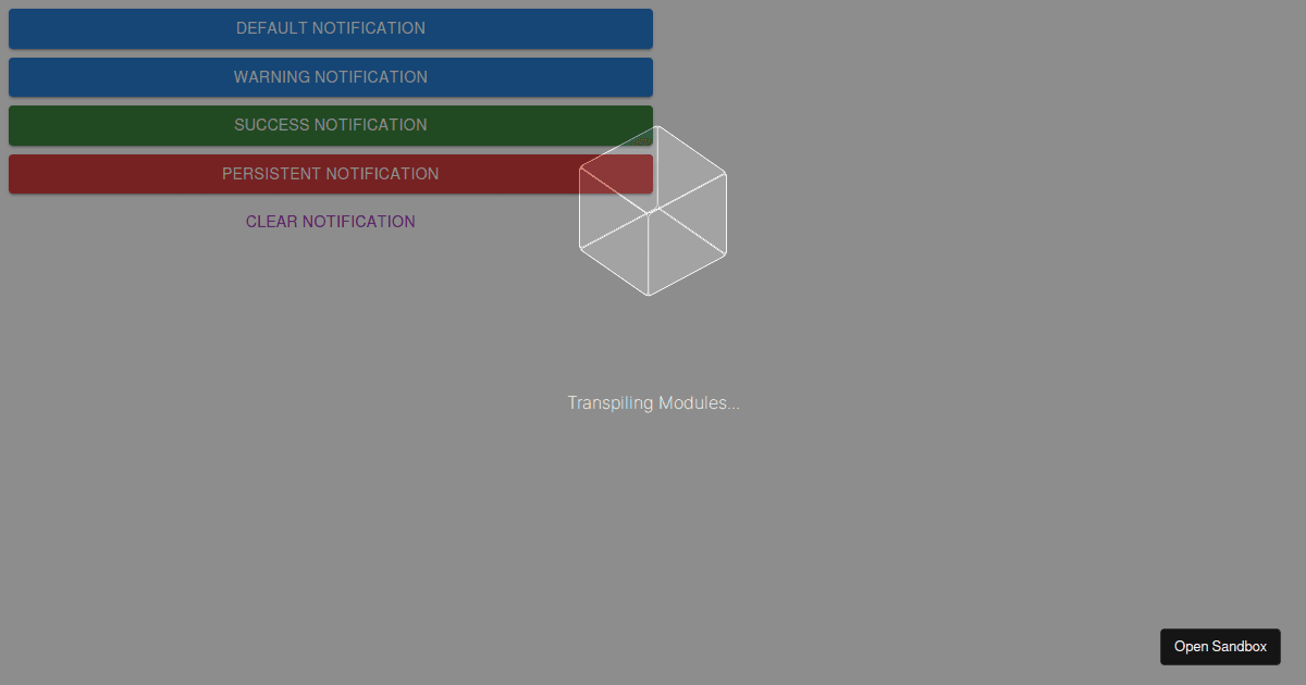 Admiral Snackbar - Codesandbox
