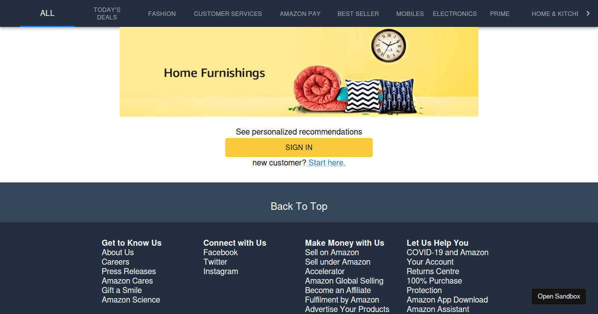 amazon_clone - Codesandbox