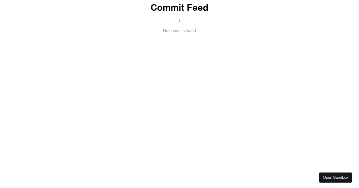 github-commits-ui - Codesandbox