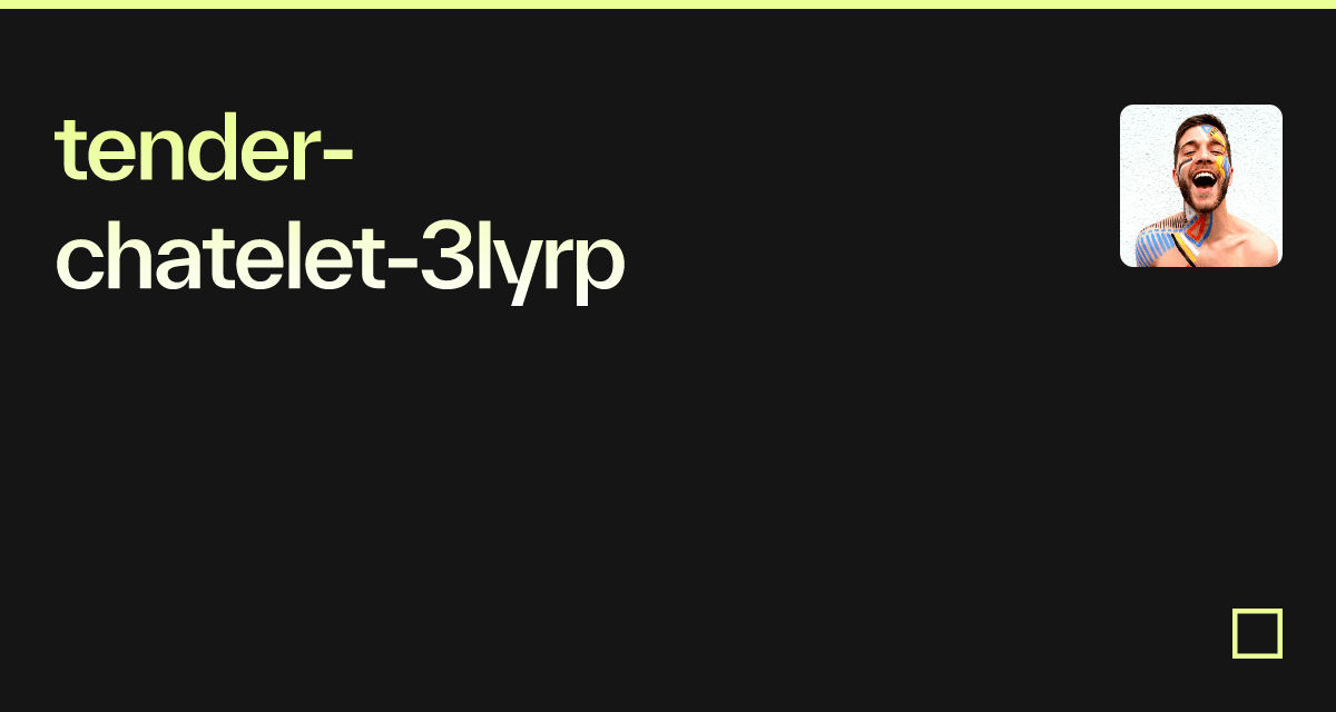 tender-chatelet-3lyrp - Codesandbox