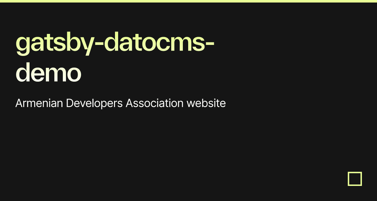 gatsby-datocms-demo - Codesandbox