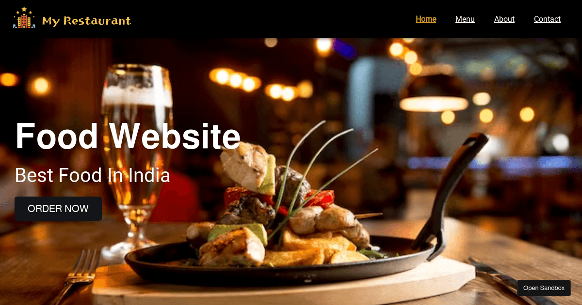 Restorent Management - Codesandbox