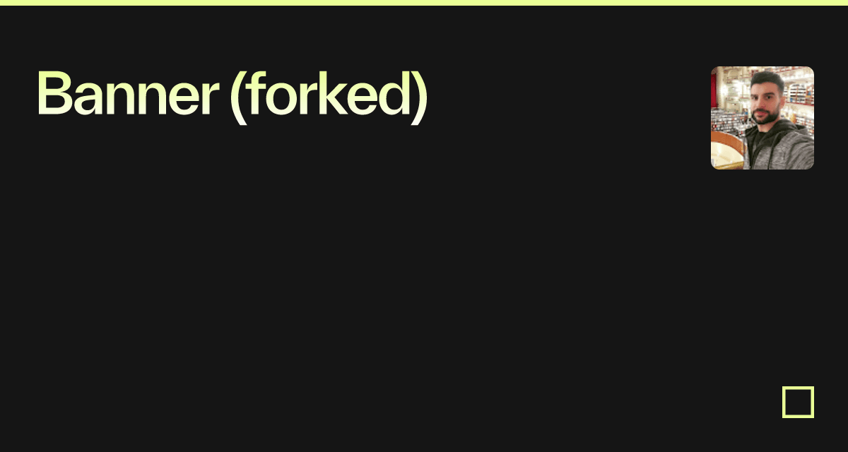 Banner (forked) - Codesandbox