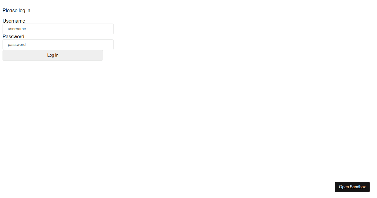 React Hooks Codesandbox