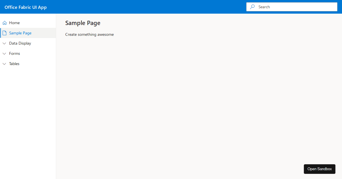 React Office Ui Fabric App Codesandbox