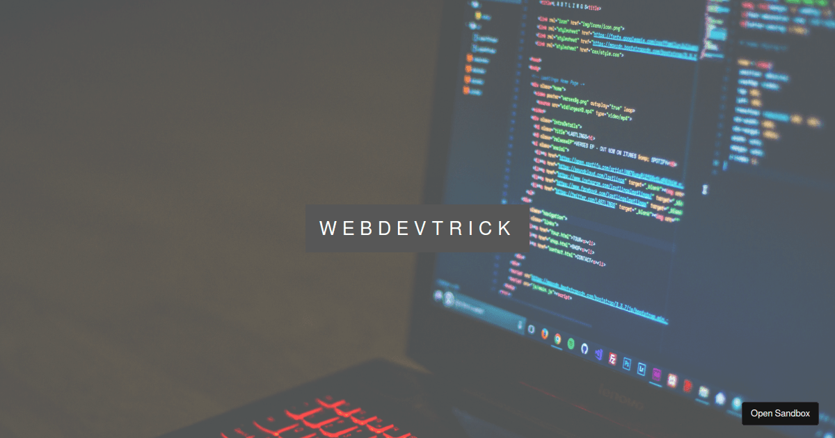Parallax Example Pure Css Codesandbox