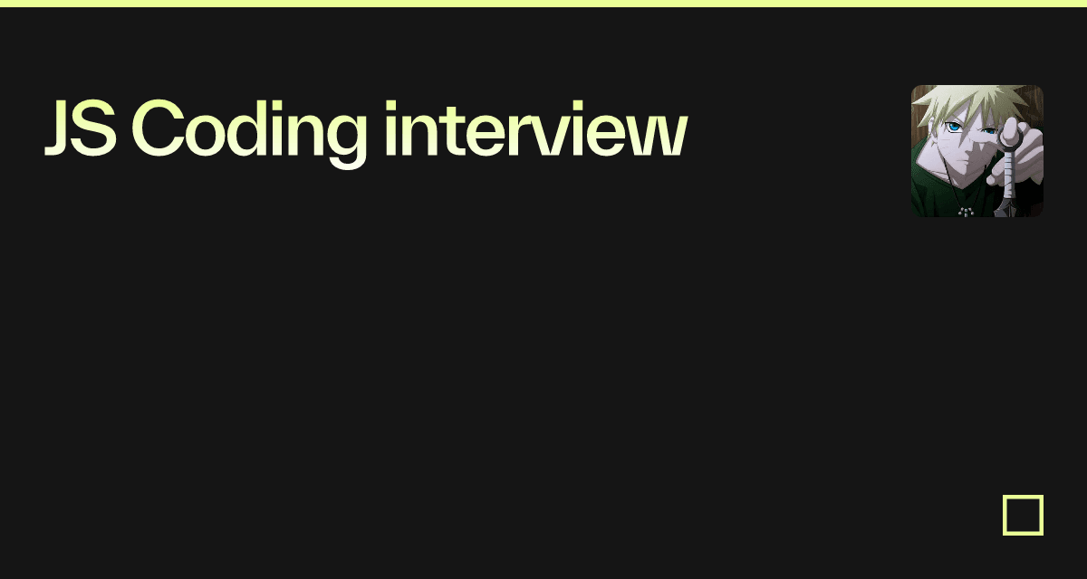 Js Coding Interview Codesandbox