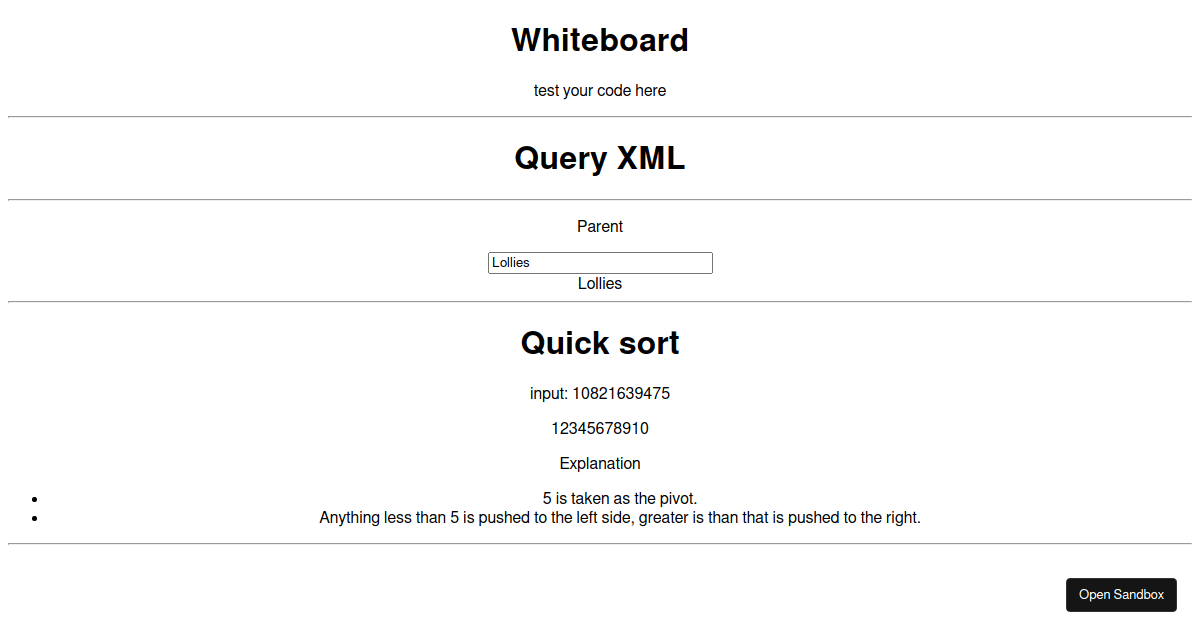 Whiteboard - Codesandbox