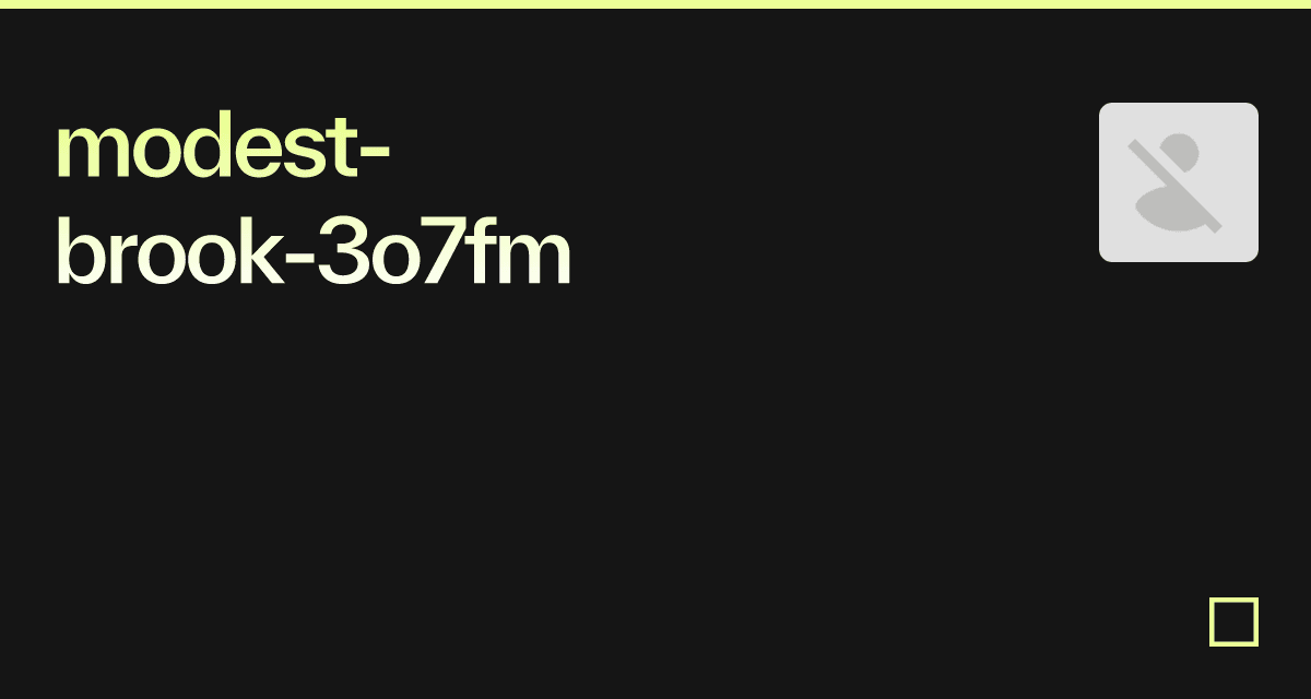 modest-brook-3o7fm - Codesandbox
