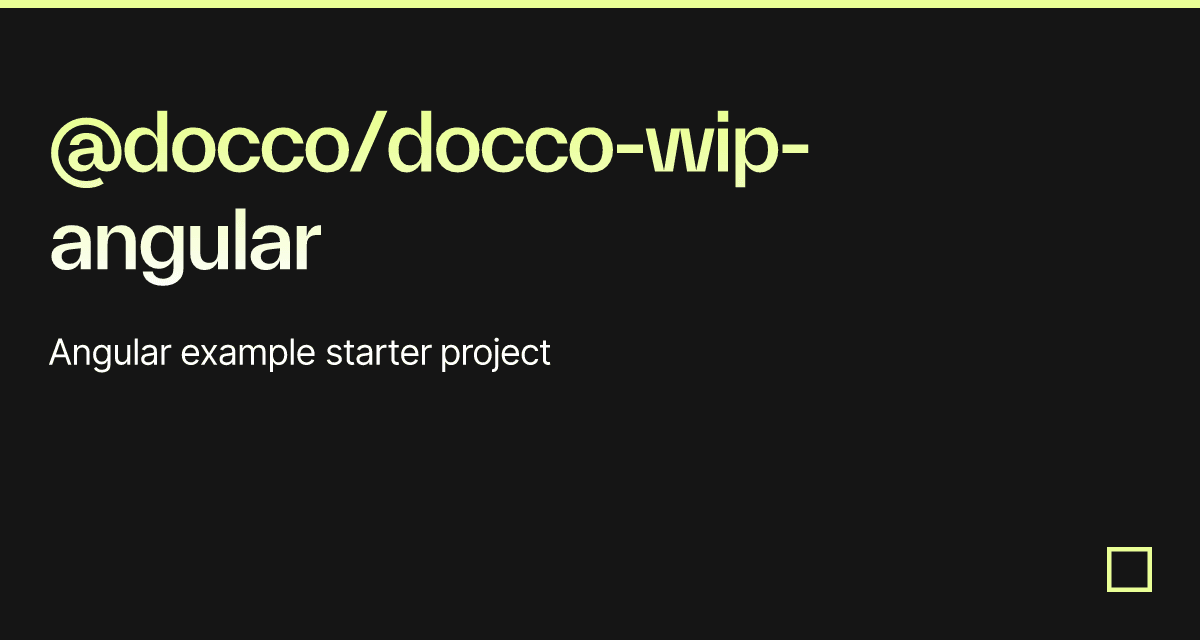 @docco/docco-wip-angular - Codesandbox