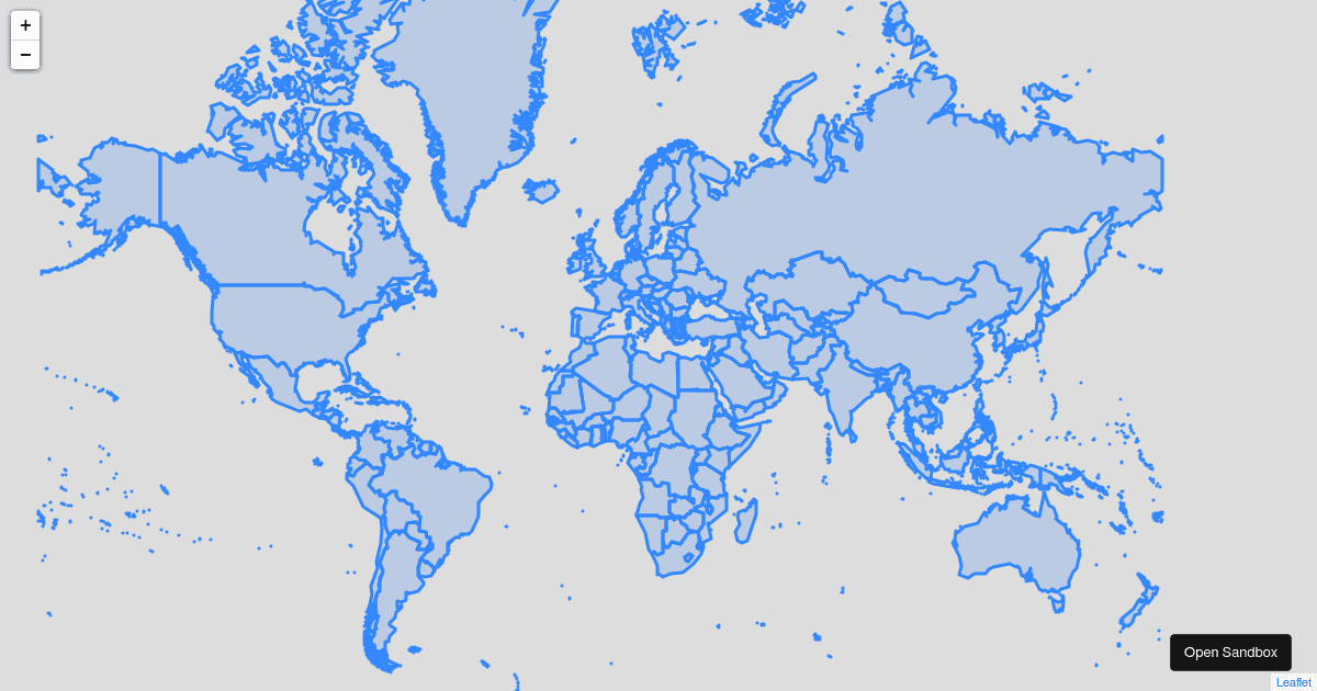 Add zipped shapefiles to a react-leaflet map (forked) - Codesandbox