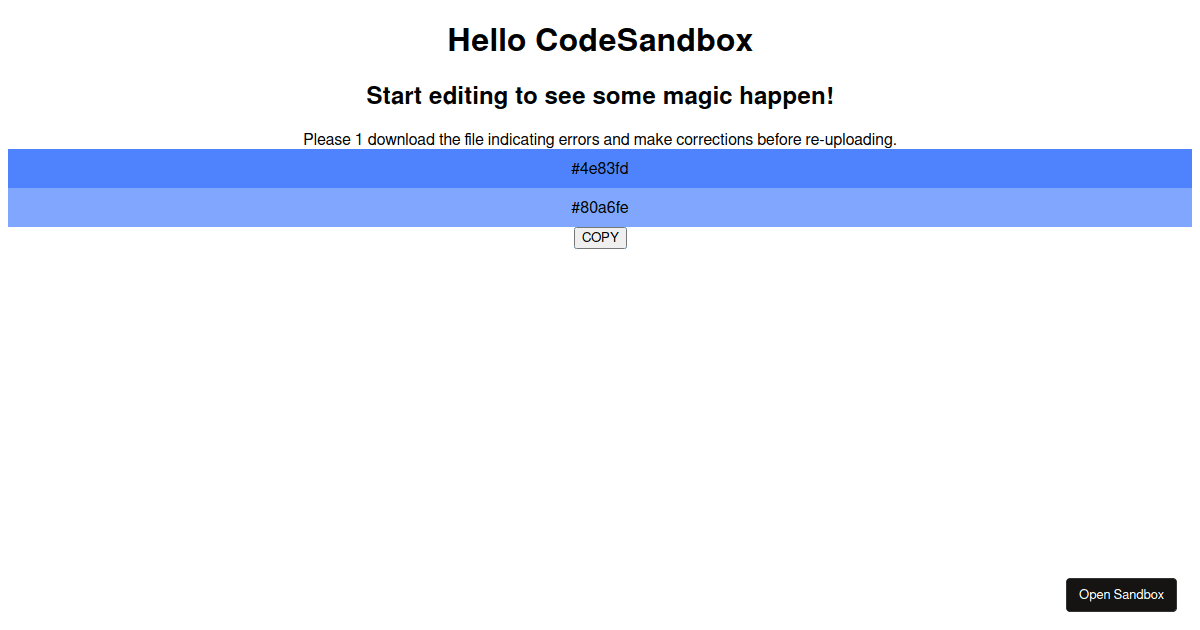 Transformers - Codesandbox