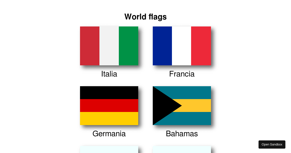 css world flags - Codesandbox