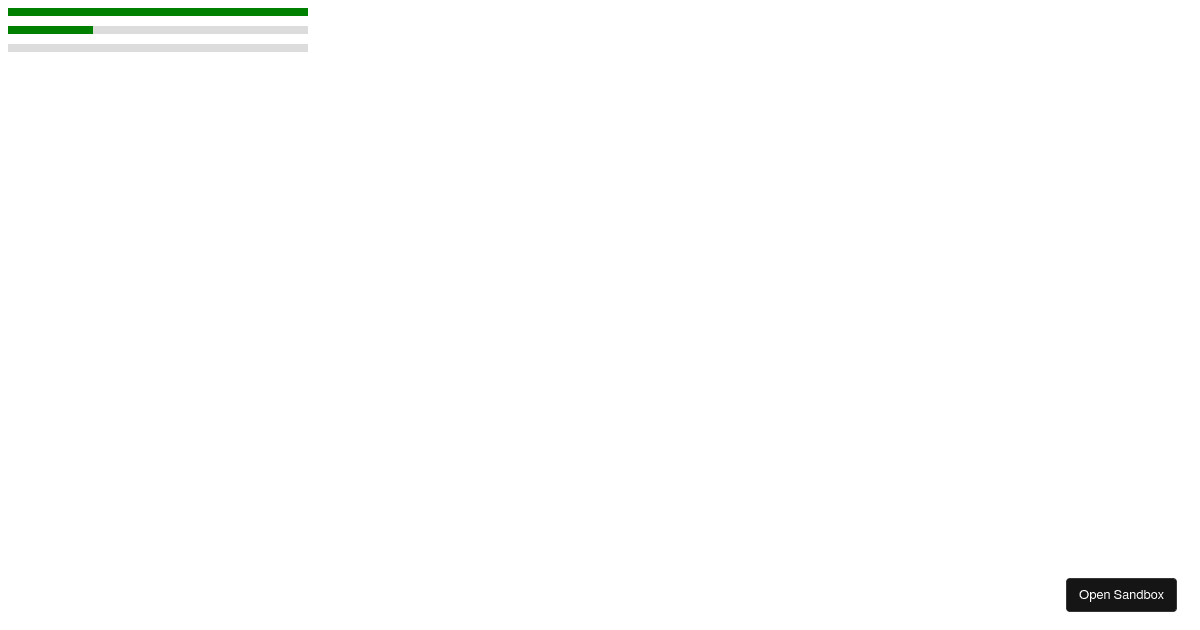 progress-bar-buggy - Codesandbox