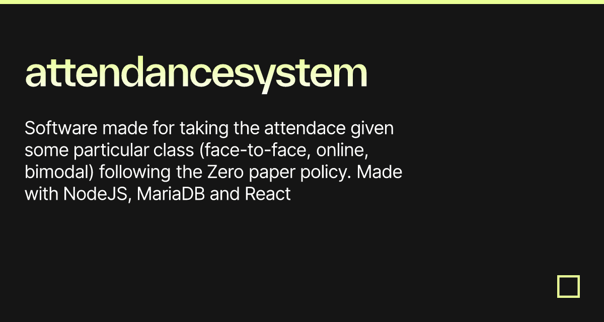 attendancesystem - Codesandbox