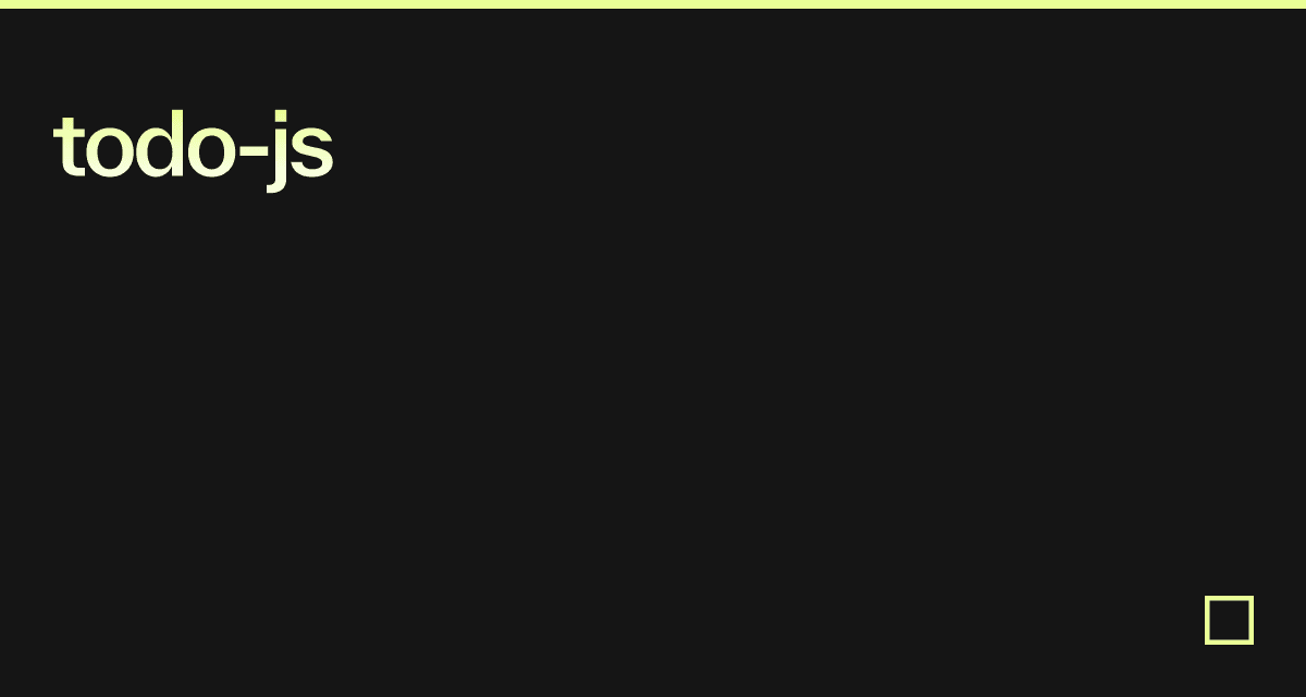 todo-js - Codesandbox