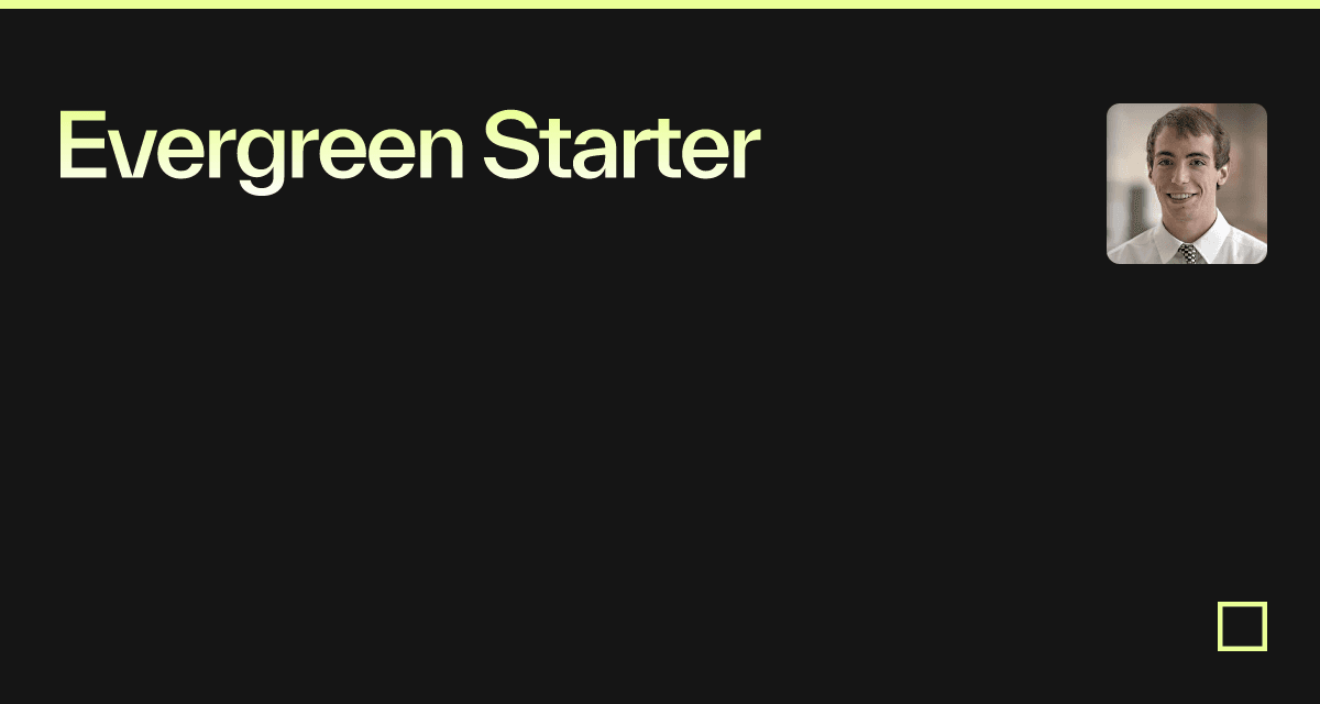 Evergreen Starter - Codesandbox