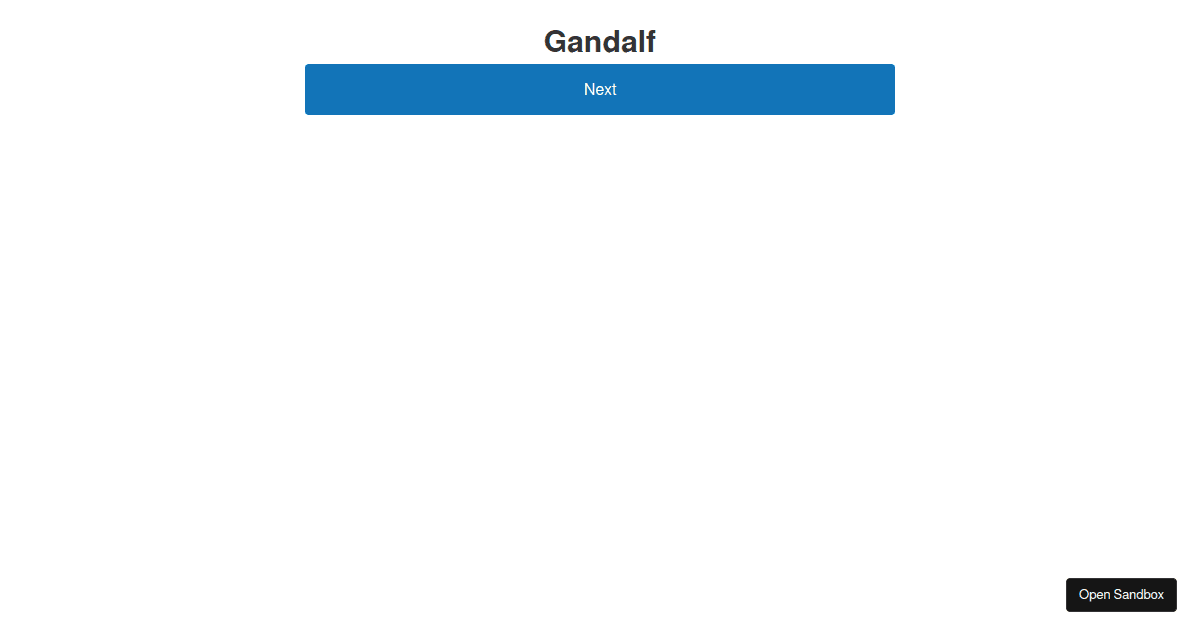 Start Simple - Codesandbox