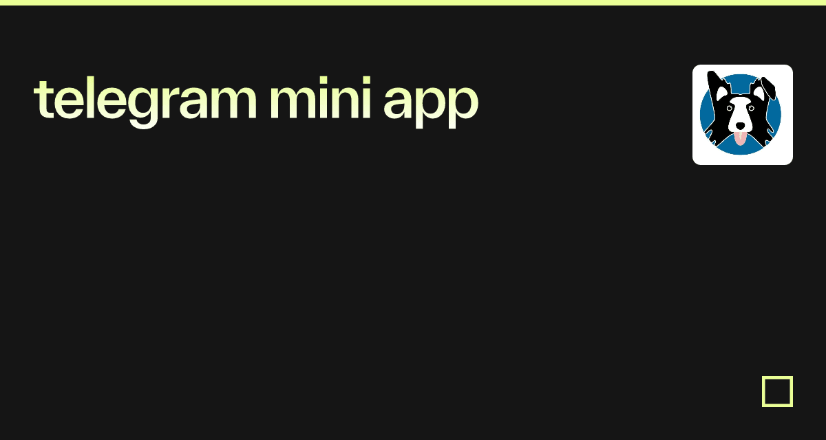 telegram mini app - Codesandbox
