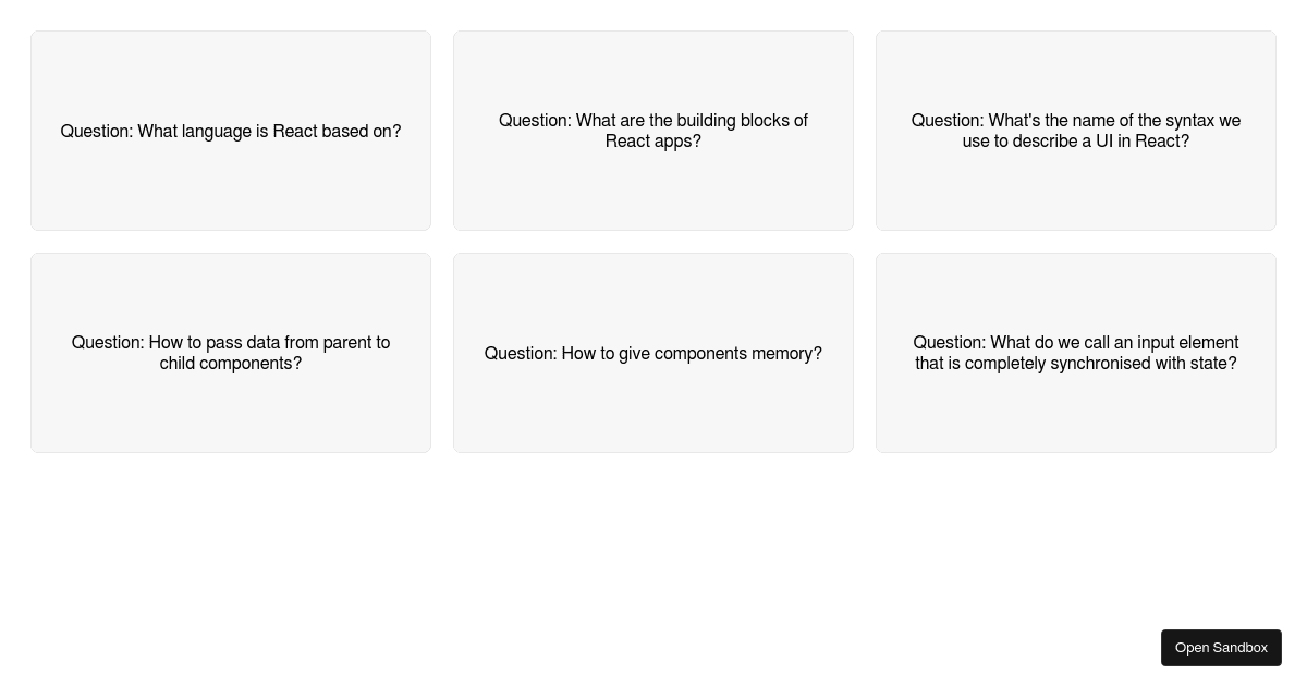 UDEMY-first-REACT-EXERCISE - Codesandbox