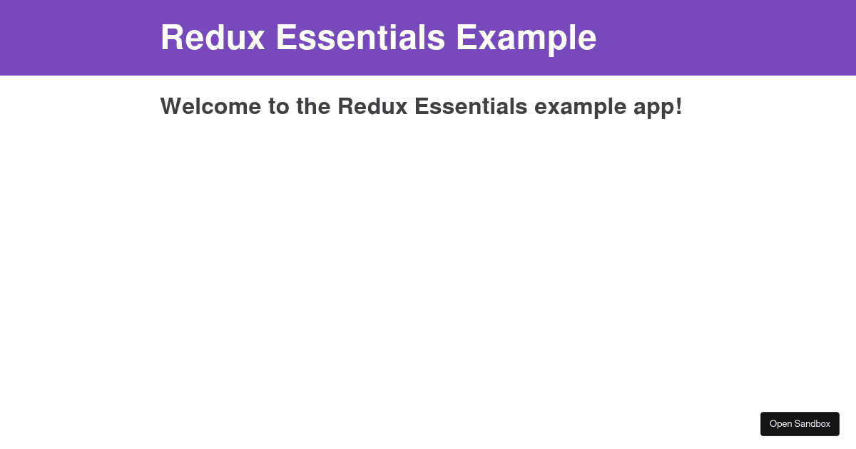 redux-essentials-example - Codesandbox