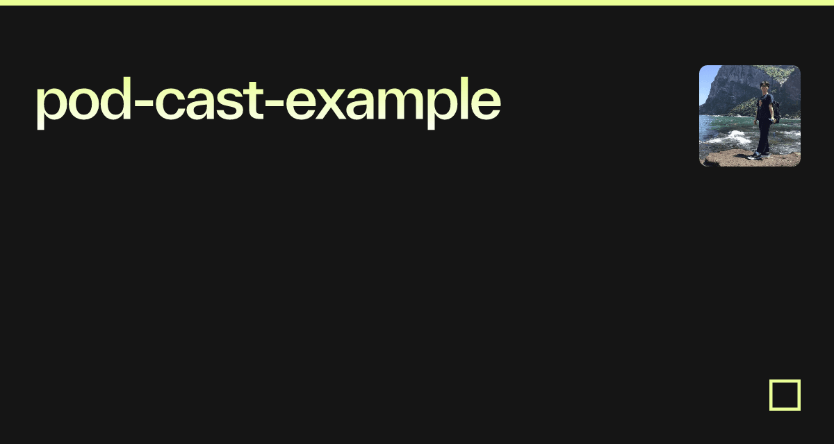 pod-cast-example - Codesandbox