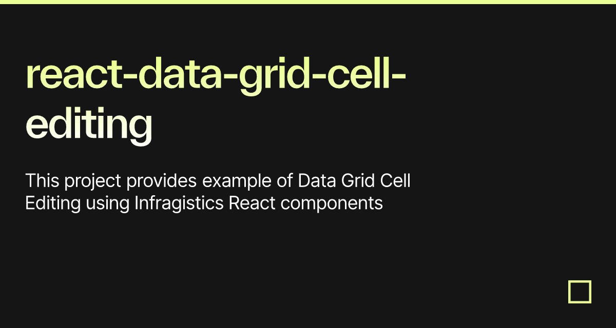 react-data-grid-cell-editing - Codesandbox