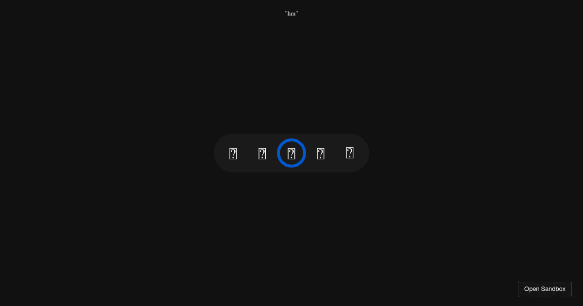 Framer Motion Custom Emoji Rating Sliderswitcher With Drag And Snap Codesandbox