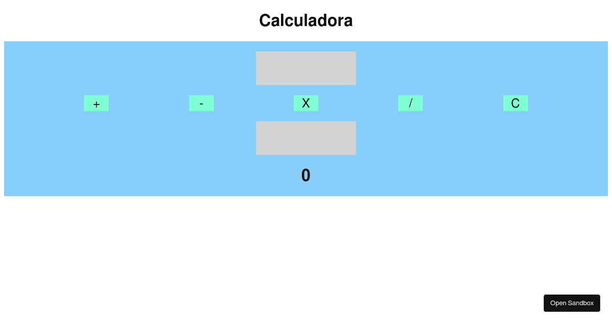 calculadora - Codesandbox