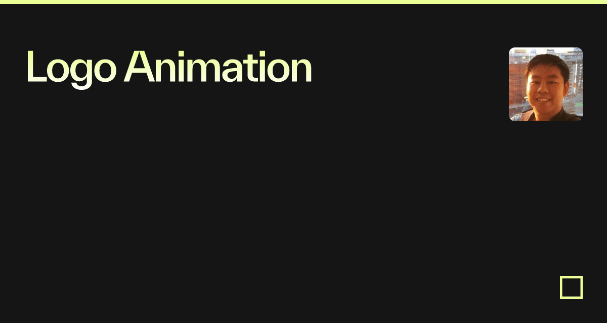 Logo Animation - Codesandbox