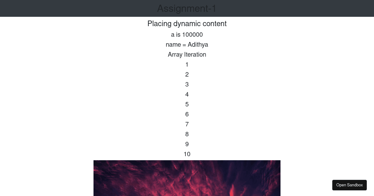 Assignment-react-js-1 - Codesandbox