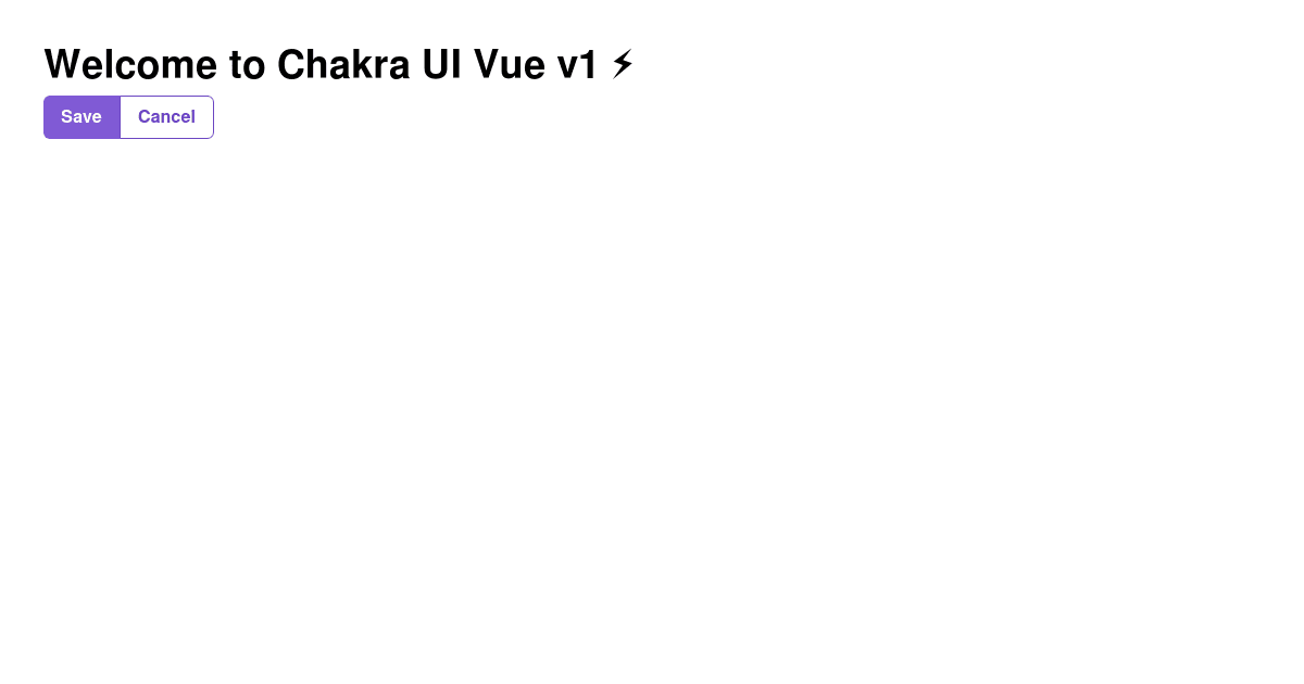 Chakra UI Vue v1 - Codesandbox