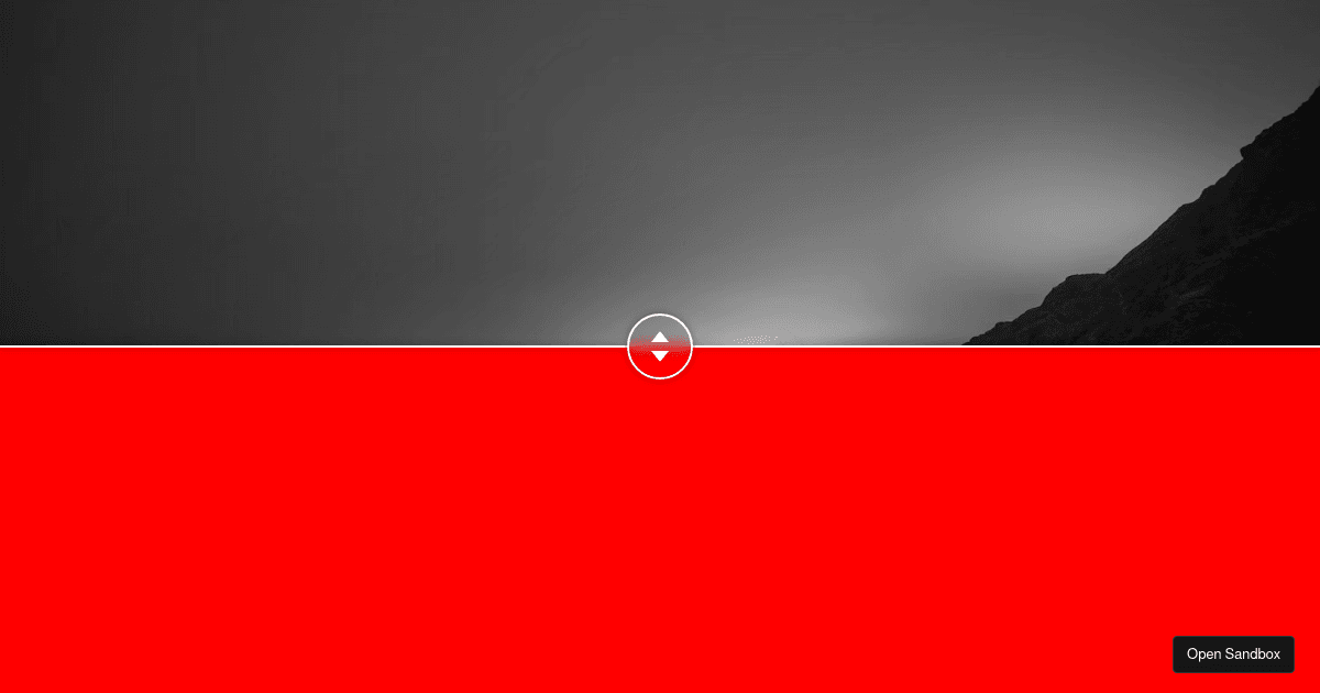 React Compare Slider Simple Example Forked Codesandbox