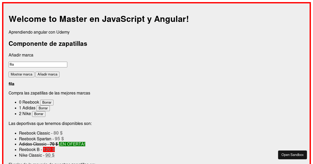 angular - Codesandbox