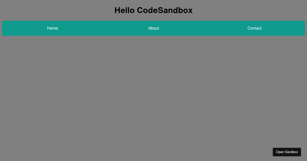 active tab issue fix - Codesandbox