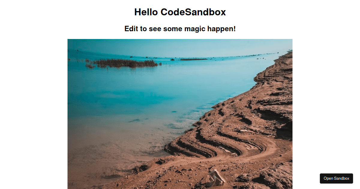 image modal - Codesandbox