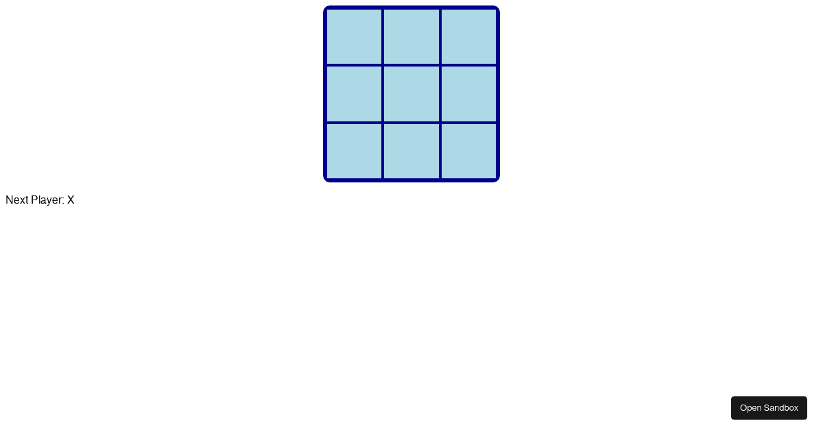 Tick-Tack-Tao-JS - Codesandbox