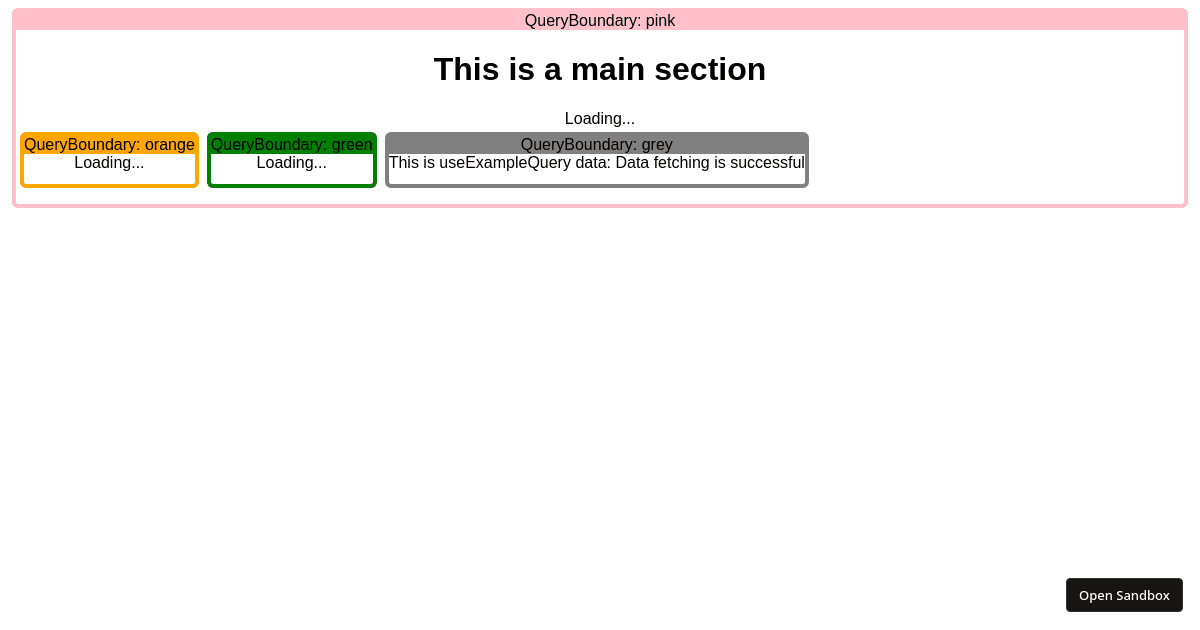React Query Error Container - Codesandbox