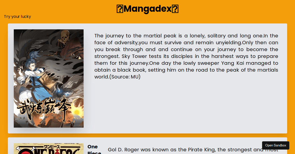 manga-geffersonst-project - Codesandbox