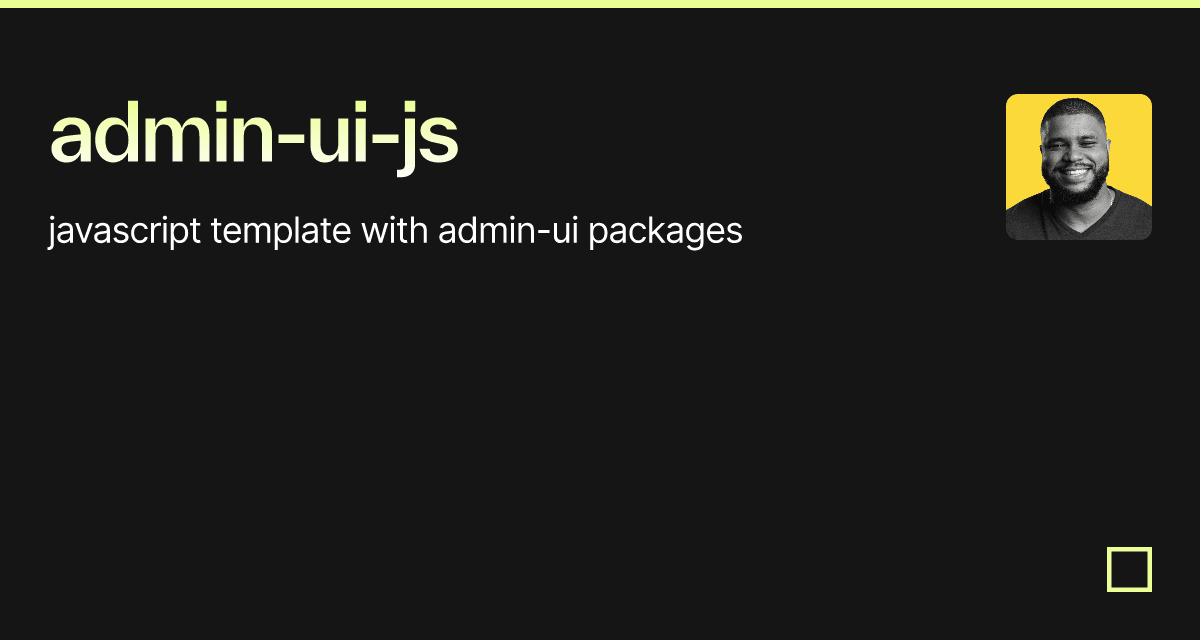 admin-ui-js - Codesandbox