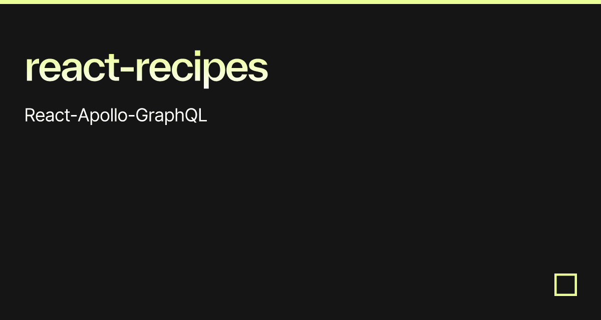 react-recipes - Codesandbox