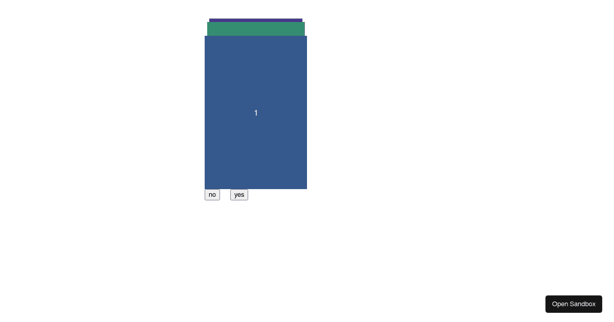react cards stack (forked) - Codesandbox
