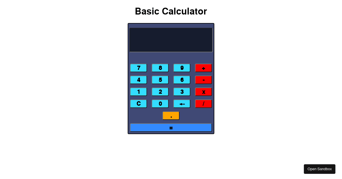 calculator - Codesandbox