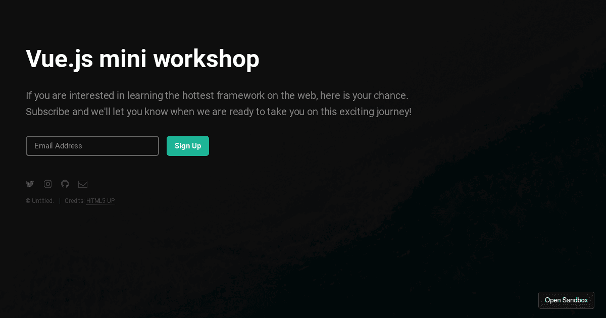 vwsp - static website - Codesandbox