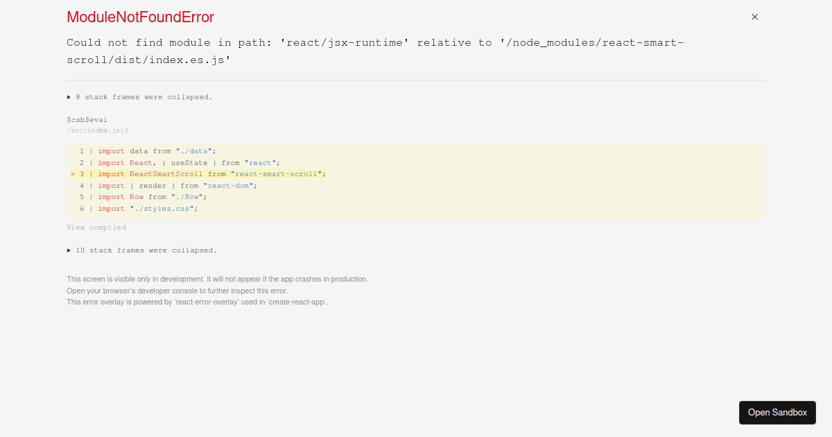react-smart-scroll-demo - Codesandbox